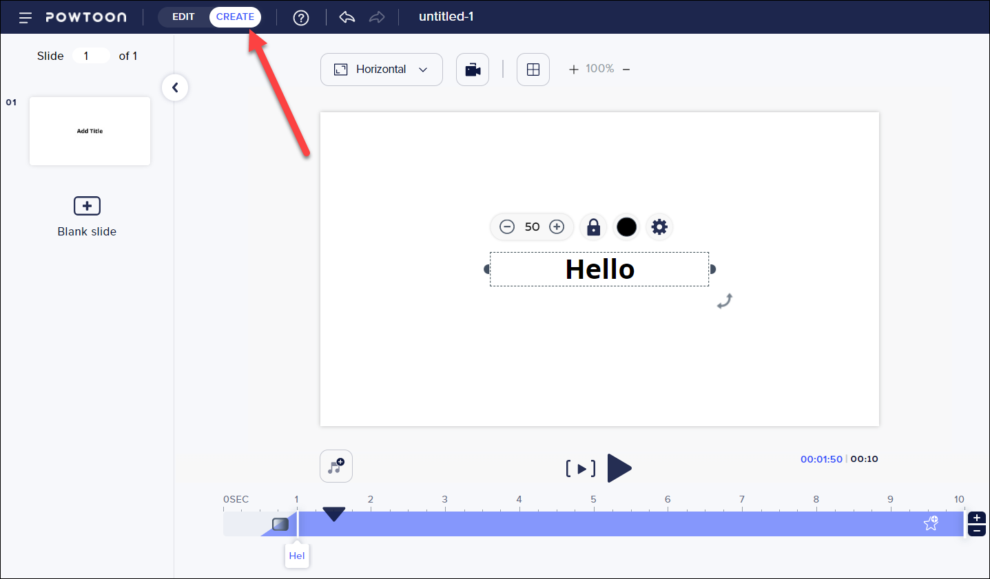 Applying Enter and Exit Effects to Text – Powtoon