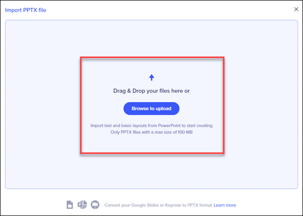 Importing A Powerpoint Into Powtoon Powtoon