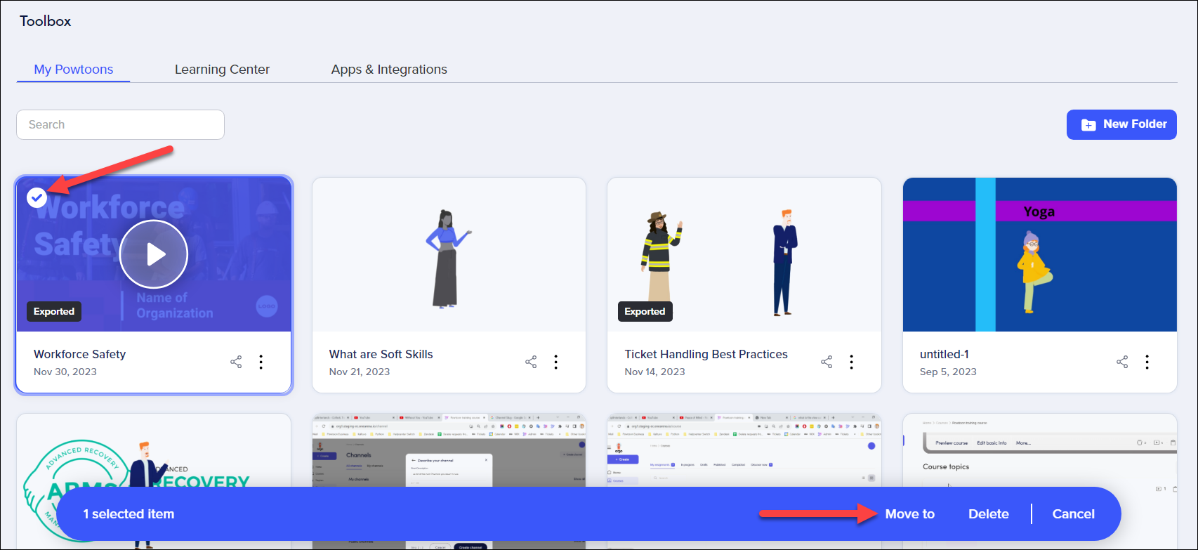 Organizing Powtoons in Folders – Powtoon