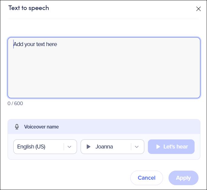 Text To Speech Powtoon