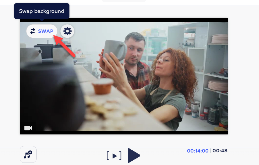 Swapping a Video Background – Powtoon