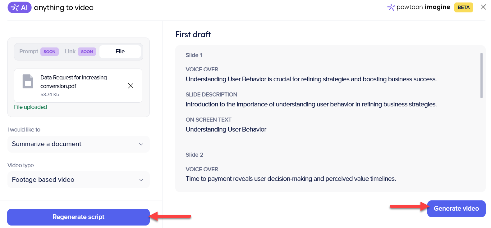 Imagine AI - Anything to Video – Powtoon